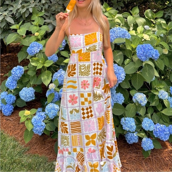 Vici | Dresses | Paper Heart Retro Floral Patchwork Maxi Dress | Poshmark